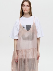 レイヤードスリップワンピース (ピンク) | DNSR | HANA(ハナ)